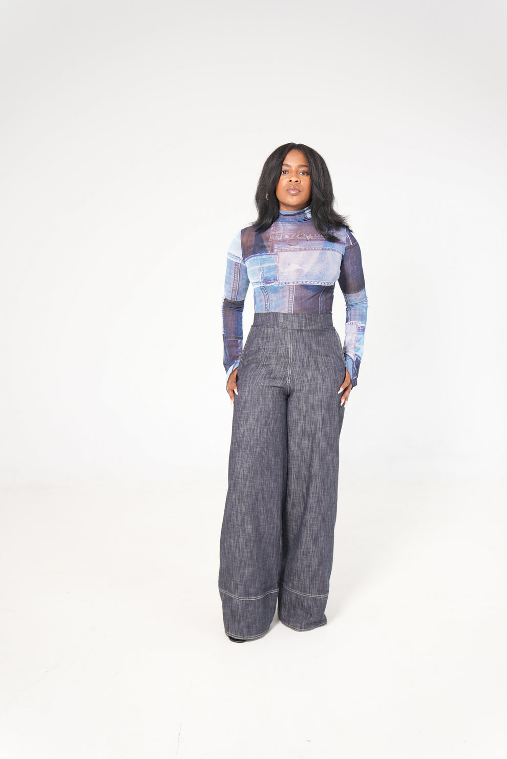 Taya Denim Trouser – Something By Sonjia